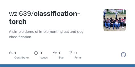 github wzl639 classification torch a simple demo of implementing cat