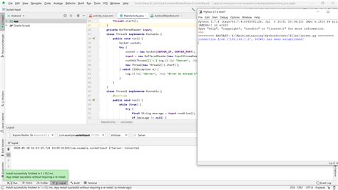 Python Android Sockets Not Reveving Data From Server Stack Overflow