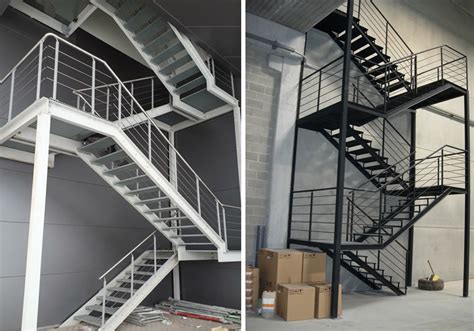 Escaleras De Emergencias Salida Edificios Metalica