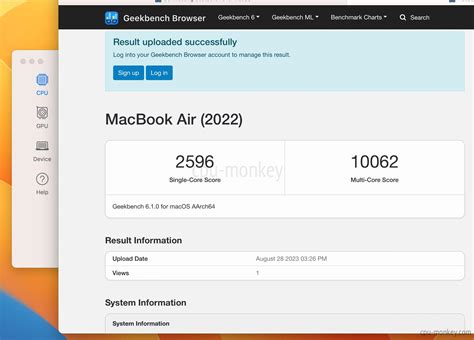 Apple M Benchmarks Specs