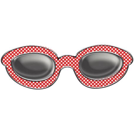 Lets Get Festive Red Dot Doodle Sunglasses Graphic By Janet Kemp