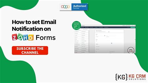 How To Set Email Notification On Zoho Form Submissions Youtube
