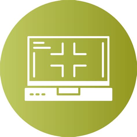 Exit Full Screen Laptop Interface Solid Gradient Circle Icon 67138558 Vector Art At Vecteezy