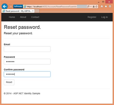 Account Confirmation And Password Recovery Aspnet Identity C Asp