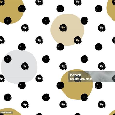 블랙 손으로 그린 잉크 질감 매끄러운 직물 디자인으로 큰 동그라미 패턴 0명에 대한 스톡 벡터 아트 및 기타 이미지 0명 거친 검은색 Istock