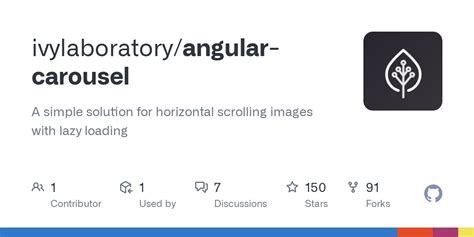 Github Ivylaboratoryangular Carousel A Simple Solution For Horizontal Scrolling Images With