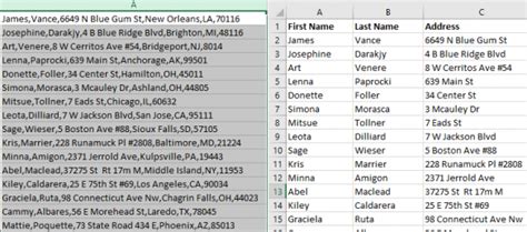 how to split addresses in excel maptive