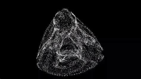 3d Ancient Decoration Consisting Of Small Particles Rotates Along 3 Axes 60fps Science Historic