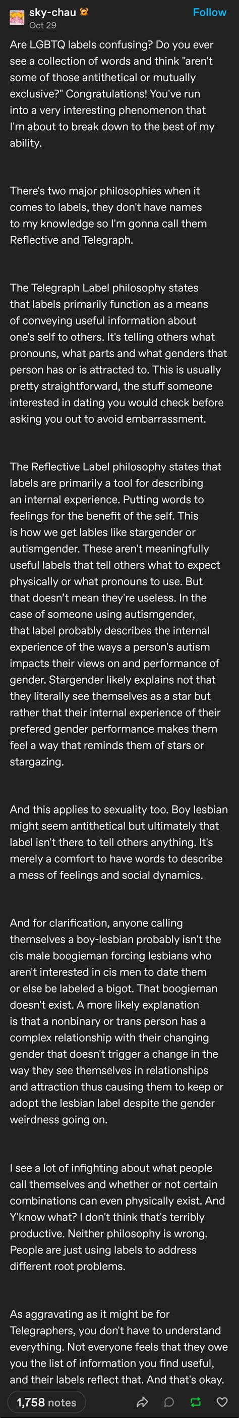Labels Are Confusing R CuratedTumblr