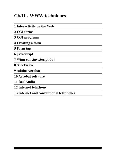 Ch11 Techniques Pdf Portable Document Format Java Script