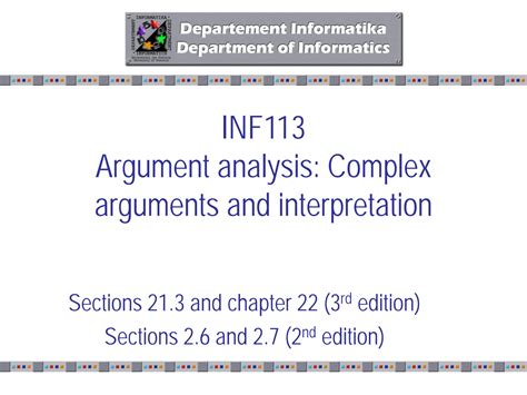 SOLUTION Inf113 Complex Arguments Interpretation 2022 Studypool