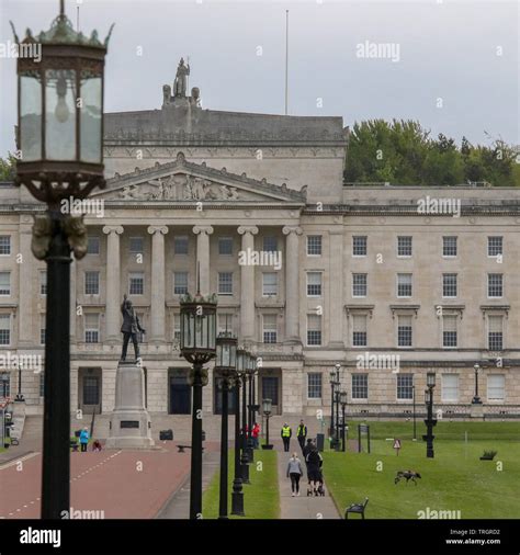 Front View Of Stormont The Home Of The Northern Ireland Assembly Stock