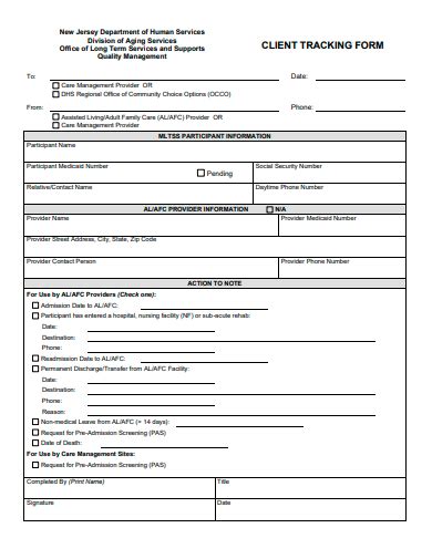 Free 10 Tracking Form Samples In Pdf