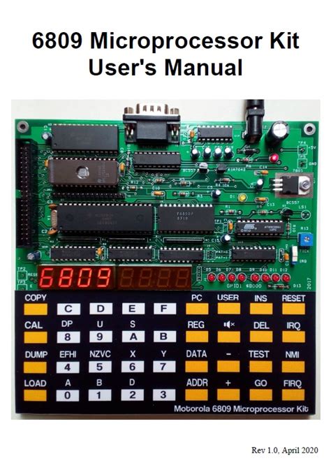 6809 Microprocessor Kit Retro Computing