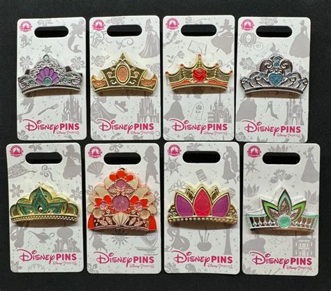 New Disney Princess Crowns Pin Series At Disney Parks Disney Pins Blog