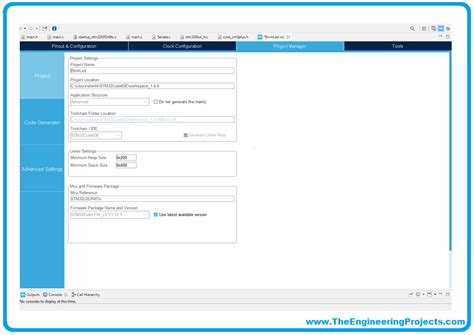 First Project Using Stm32 In Stm32cubeide The Engineering Projects
