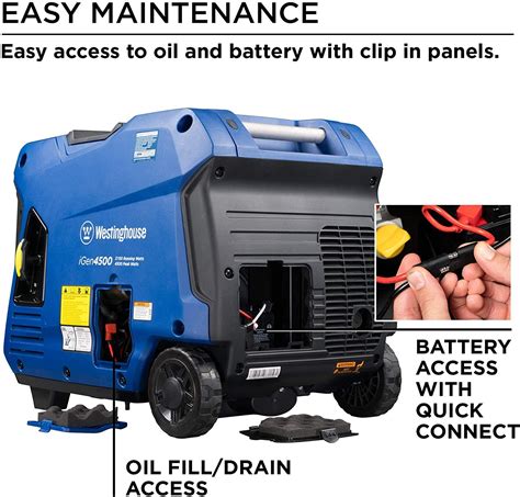 Westinghouse igen4500 super quiet portable inverter generator 3700 rated 4500 peak watts – Artofit