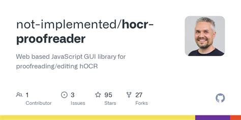 github not implemented hocr proofreader web based javascript gui