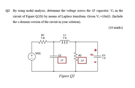 solved q2 by using nodal analysis determine the voltage