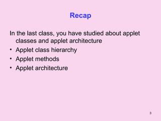 Applet Life Cycle PPT