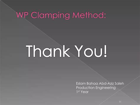 Methods Of Holding Work Piece Ppsx