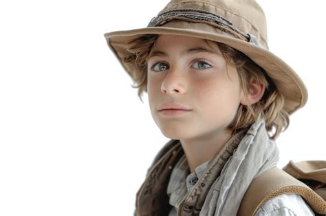 Young Explorers Quest In The Desert Premium Ai Generated Image