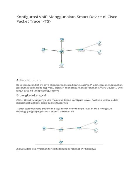 Konfigurasi Voip Menggunakan Smart Device Di Cisco Packet Tracer Pdf