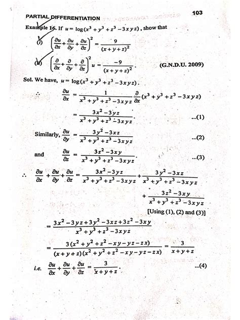 Partial Differentiation Pdf