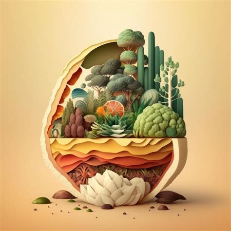 신선한 과일과 채소의 중요성 프리미엄 사진