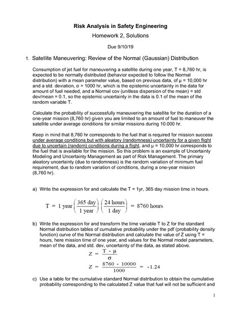 Hw 2 Sol 090319 Answer Solution For The 2 Week Homework Warning