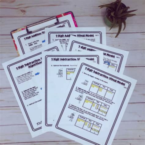 Addition And Subtraction Anchor Charts 3 Digit Regrouping Strategies