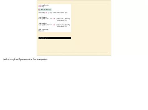 Asynchronous Programming Patterns In Perl PPT
