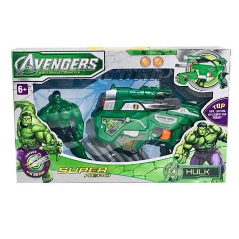 Бластер нърф Атлас, с фигурка Хълк Hulk - eMAG.bg
