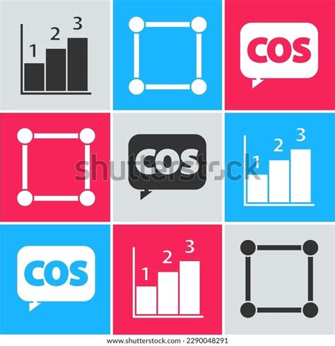 Set Graph Schedule Chart Diagram Geometric Stock Vector Royalty Free Shutterstock