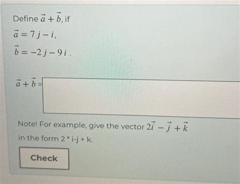 Solved Define A B If A Jib J I A B Note For Example Chegg Com