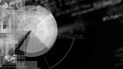 Animation Of Scope Scanning And Data Processing Stock Footage Video