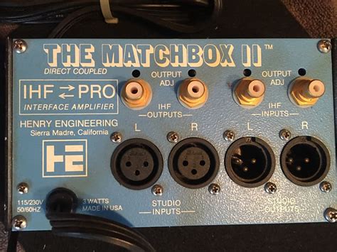 the matchbox ii interface amplifier reverb