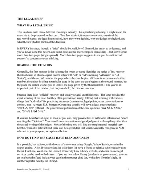 What Is Legal Briefs In Law At Paige Cremean Blog