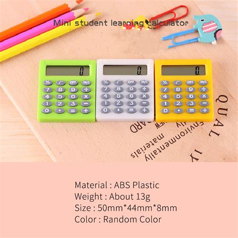 Mini Calculator Digit Display Pocket Size Calcul Vicedeal