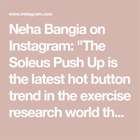 Soleus Push Up Boost Metabolism By 52