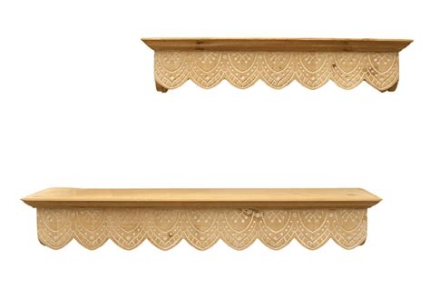 Rectangular Wall Shelves Ruffled Feather