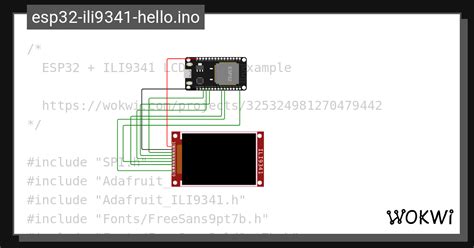 esp32-ili9341-hello.ino Copy (2) - Wokwi ESP32, STM32, Arduino Simulator