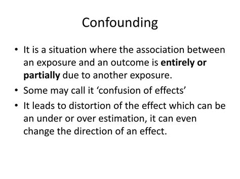 Ppt Bias Confounding And Effect Modification Powerpoint Presentation Id2836885