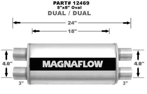 Magnaflow Perf Exhaust Stainless Steel Muffler 12469