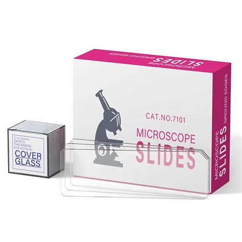 150 Pcs Microscope Slides Kit 50 Pcs Microscope Slides And 100pcs