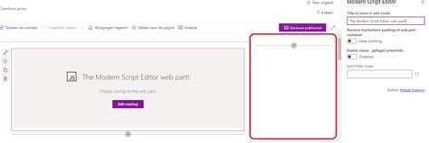 Unable To Configure The Script Editor Webpart Configuration Is Blank