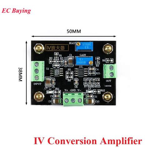 Iv Conversion Amplifier Module Voltage Amplification Photoelectric Amplifier Board Current To