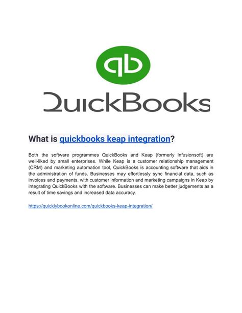 Ppt What Is Quickbooks Keap Integration Powerpoint Presentation Free Download Id11889497