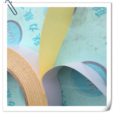 韩国进口胶水ek黄色地毯双面布胶带超强力布基双面胶布 Cm 20米长 虎窝淘