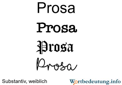 Prosa Einfach Erklärt ⭐ Synonyme ⭐ Beispiele